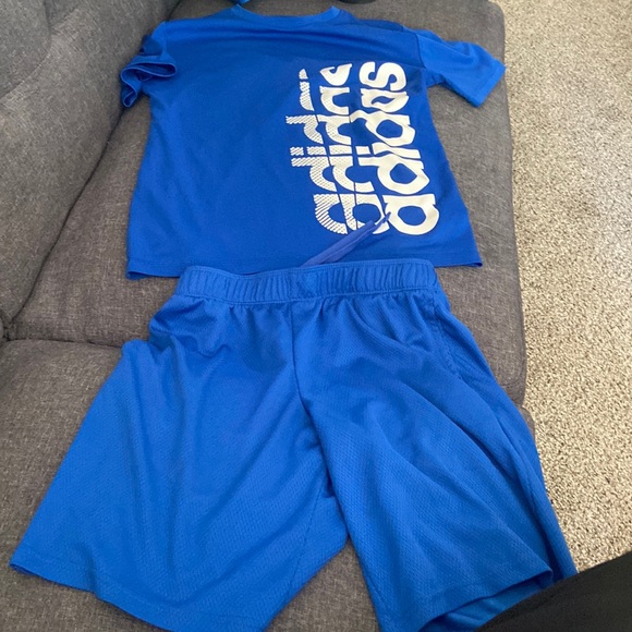 adidas | Matching Sets | Adidas Blue 2 Piece Set | Poshmark